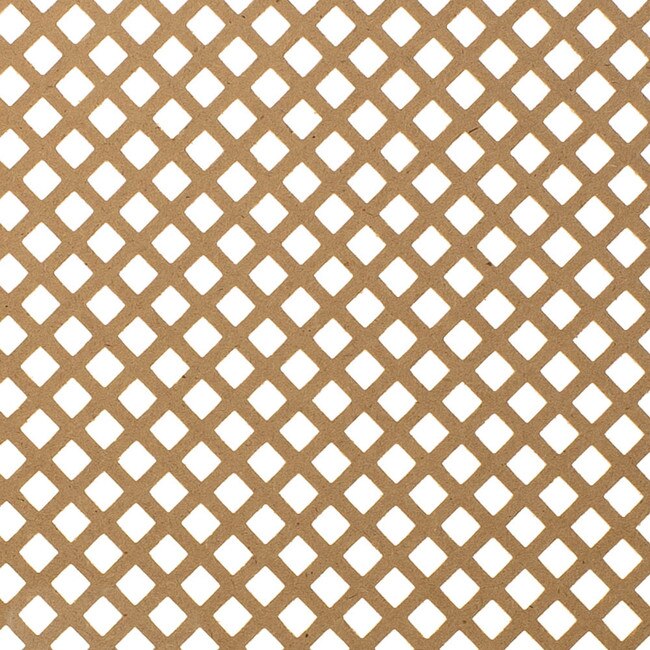 6ft W x 2ft H Decorative MDF Screening Panel 45% Open | DSP45-NAT