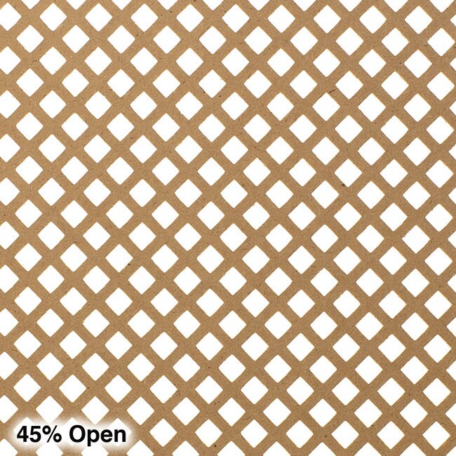 6ft W x 2ft H Decorative MDF Screening Panel 45% Open | DSP45-NAT