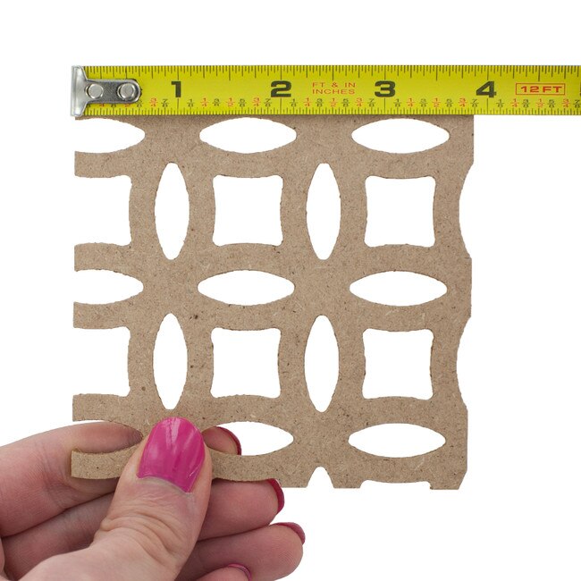 6ft W x 2ft H Decorative MDF Screening Panel 36% Open | DSP50-NAT