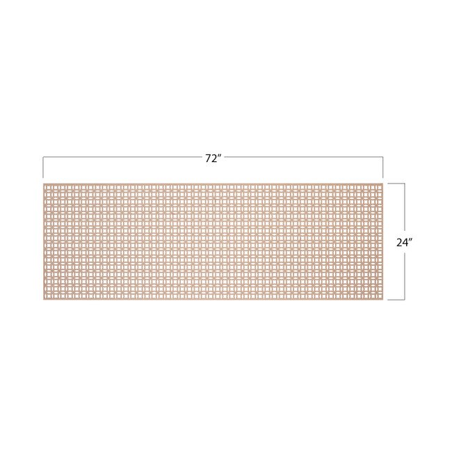 6ft W x 2ft H Decorative MDF Screening Panel 36% Open | DSP50-NAT