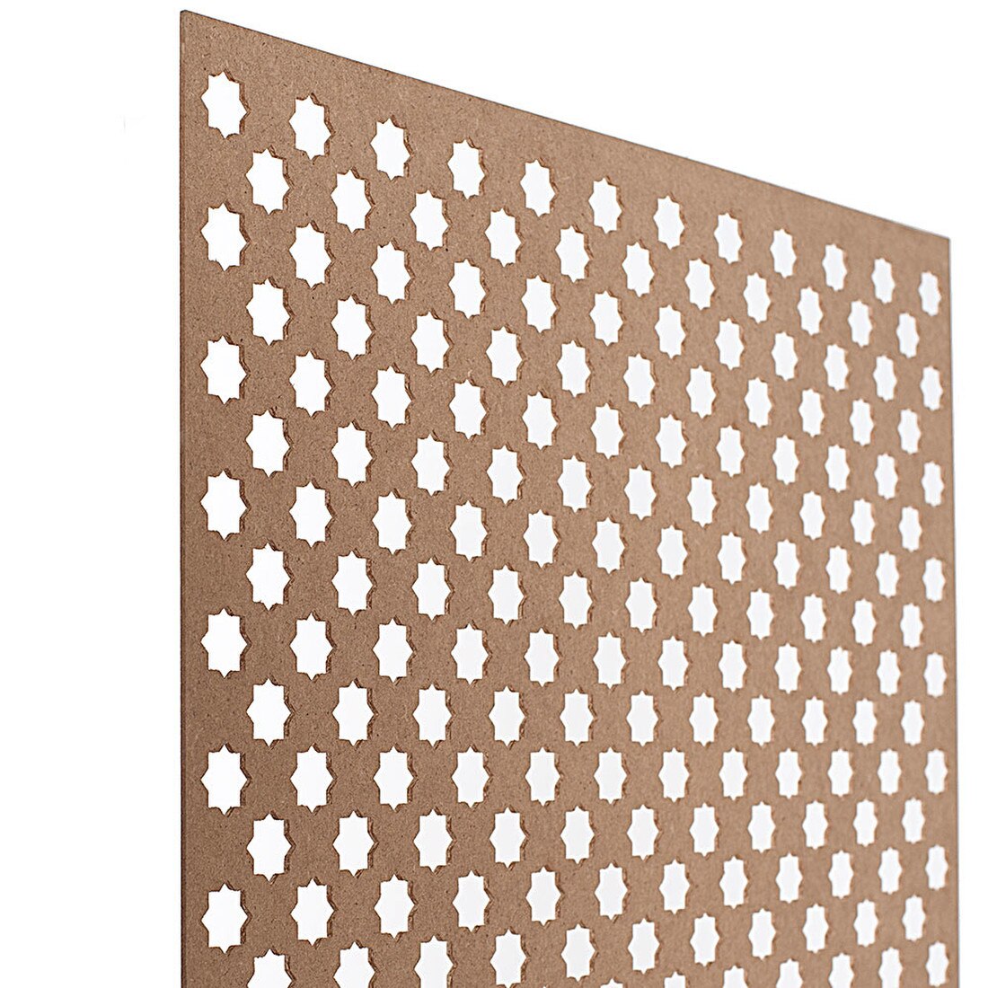 6ft W x 2ft H Decorative MDF Screening Panel 30% Open | DSP55-NAT Series