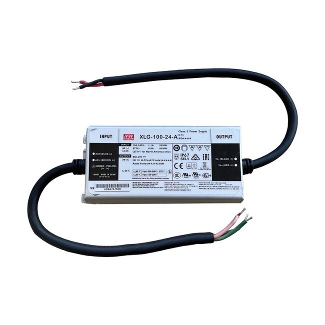 24V 4A 96W MeanWell Hardwire Power Supply