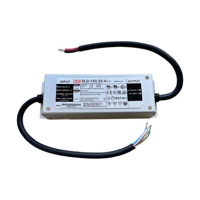 24V 6.25A 150W MeanWell Hardwire Power Supply