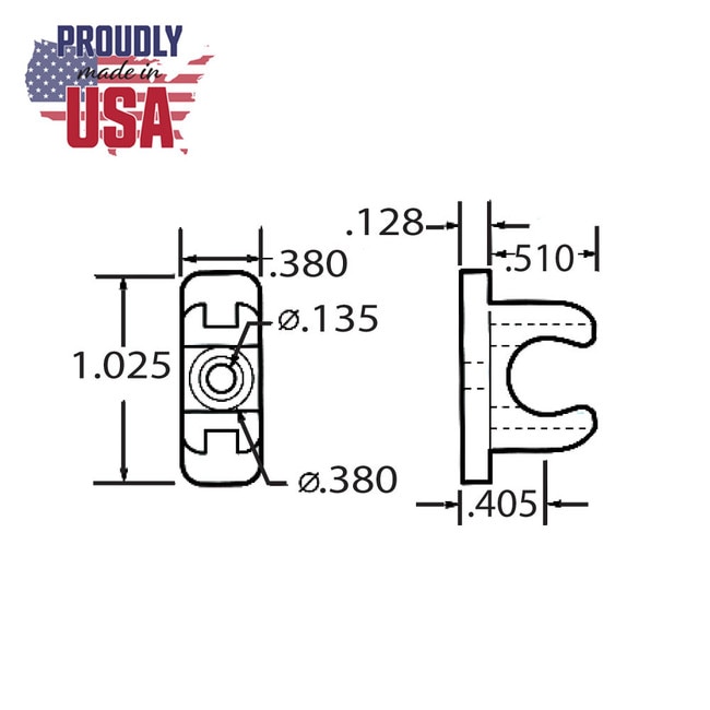Clear ABS | False Drawer Front Clips | FFDC-10-PARENT