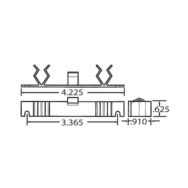 Natural ABS | False Drawer Front Clips | FFDC-30-PARENT