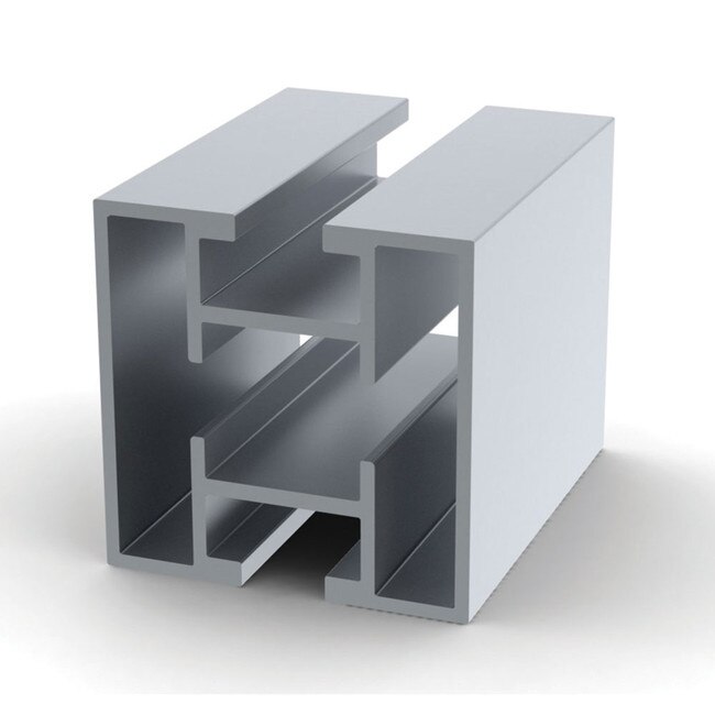 Vertical 2-Way Square Profile for FOGA System | Clear Anodized Aluminum ...