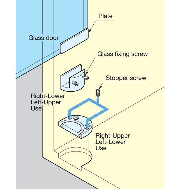 Sugatsune Pivot Type Glass Door Hinge | GP-40