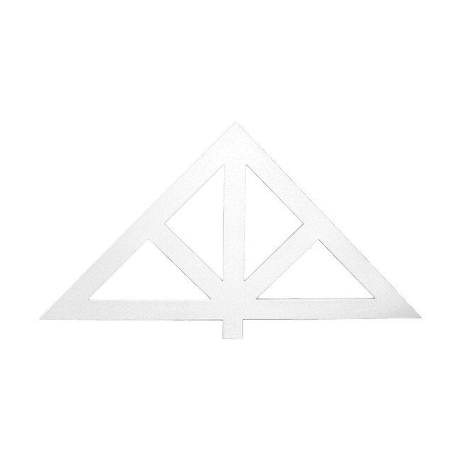 FYPON | 66 in Wide x 33-1/2 in High x 1 in Deep | Polyurethane Gable ...