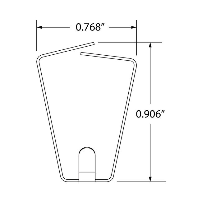 Smart Spring Hook | Nickel Finish | Gallery System Connector | GPX-HK8-NP
