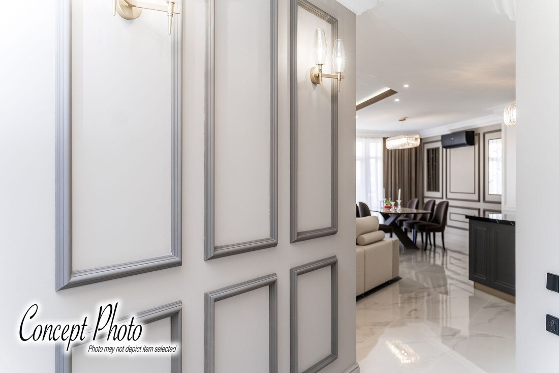 White Pre-Mitered Wall Box Panel Frame Kits With Adhesive 1-5/8" Wide X ...