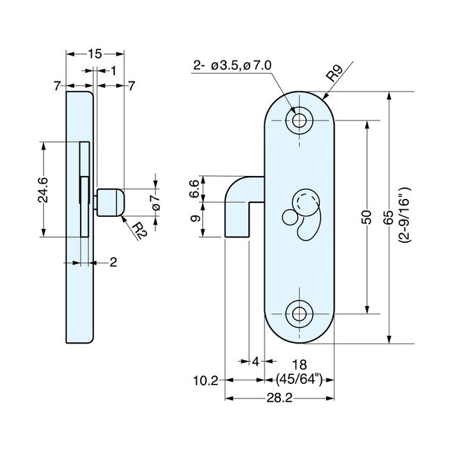 Sugatsune Sliding Door Latch | HC-65