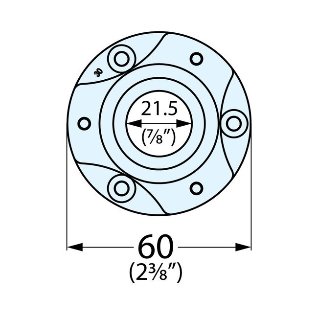 Sugatsune Swivel Torque Hinge 21MM Cable Hole | HG-S50-21
