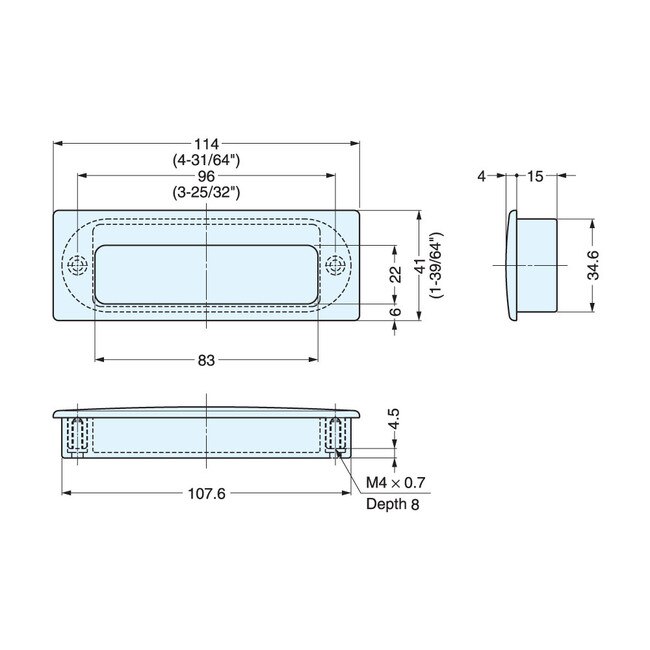 Sugatsune Flush Pull | HH-K