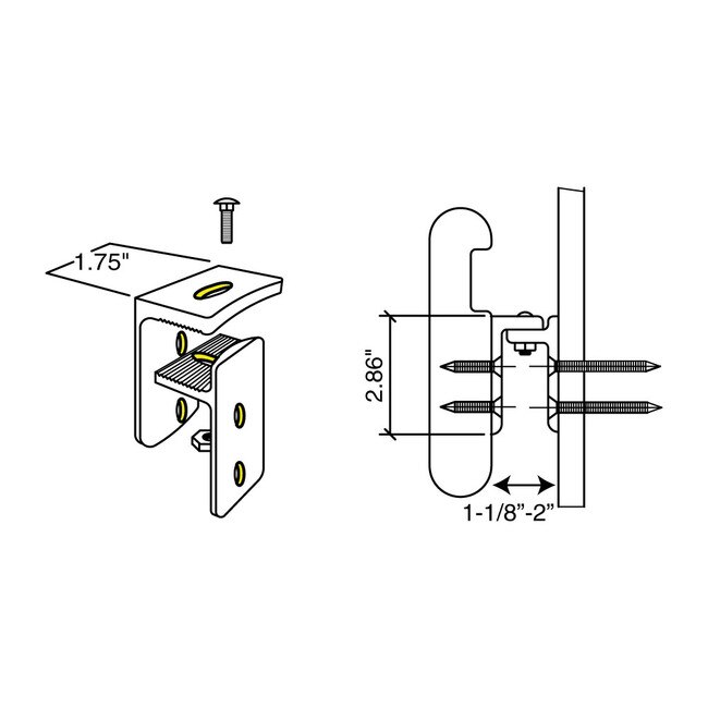 Heavy Gauge Cast Aluminum Mounting Brackets for 7" Railing