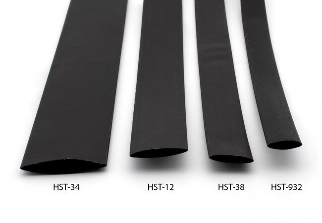 Black Heat Shrink Tube 3/8" Diameter | HST-38-BK