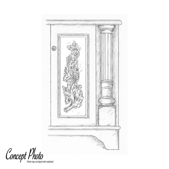 Half Round Column 1-1/8in Thick x 2-1/2in W x 4ft Long | JB-250