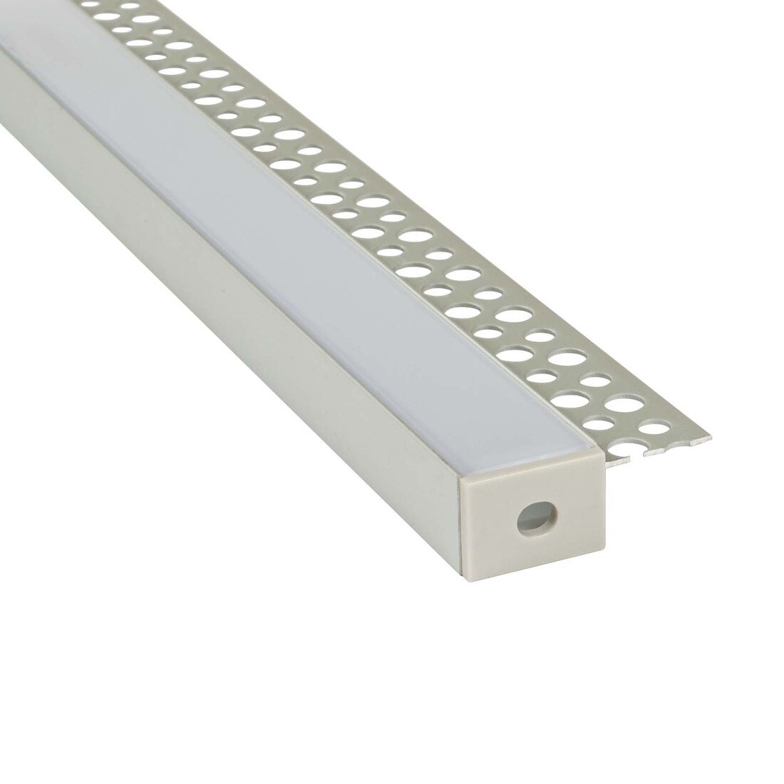 END CAP ALU LED CHANNEL FOR L-TASK-33-3 SET OF TWO - 1 W/ HOLE & 1 W ...