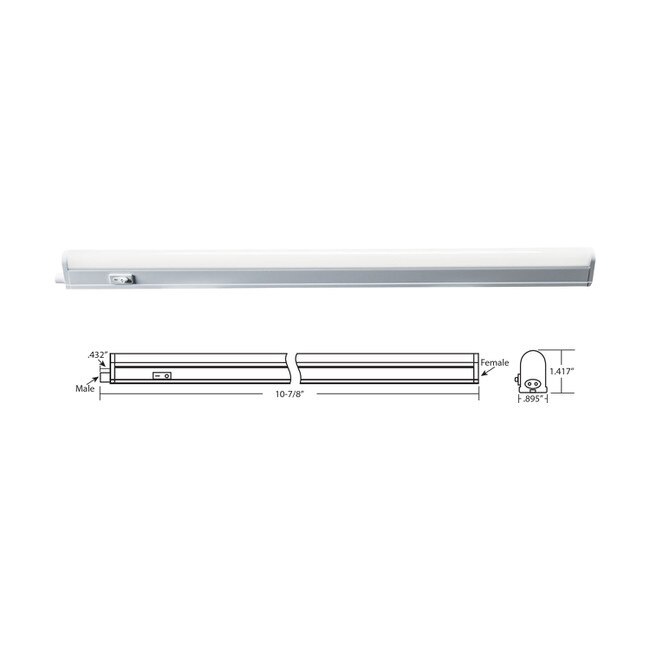 Linear Light Fixture 10-7/8" Length | LED-120T5-12-CW