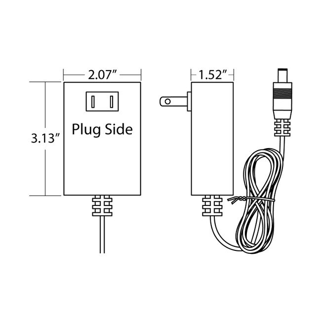 Plug In LED Power Supply 24W | LED-24V-1A