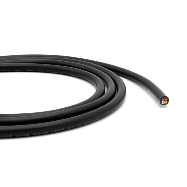 18AWG Bulk Wire for RGB Color Strips Pvc Jacket | LED-4WR18-PVC-BK