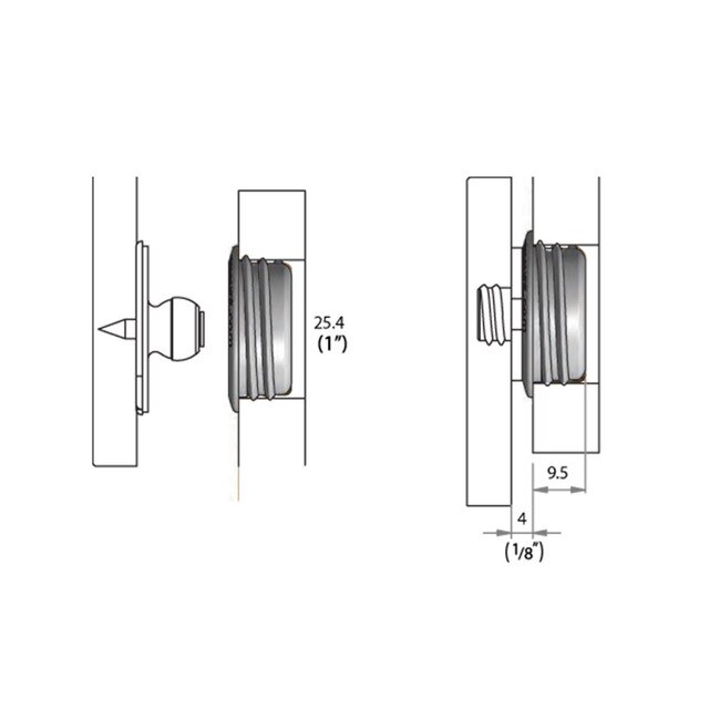 Sugatsune Low Profile Clip- Self Tapping | LP-F8
