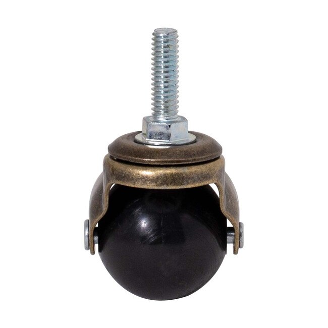 Swivel Hooded Ball Furniture Caster | 5/16-18 X 1in Long Threaded Stem ...