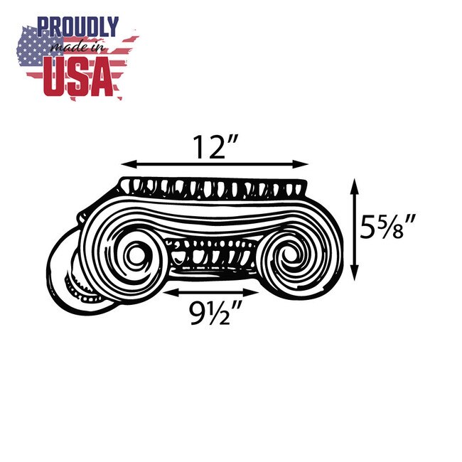 Decorative Resin Greek Erectheum Capital for 12" Diameter Fibreglass ...