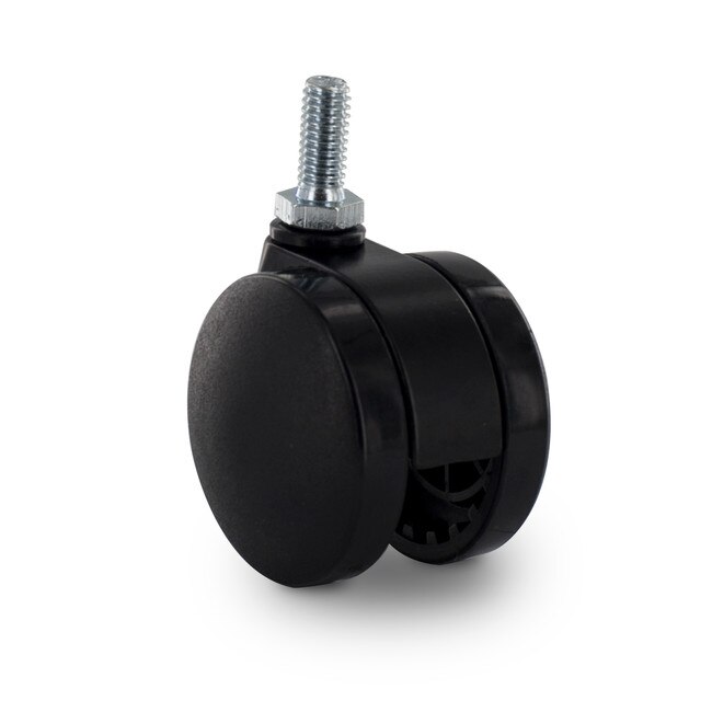 Swivel Non Hooded Twin Wheel Furniture Caster 5/16-18 x 3/4in Long ...