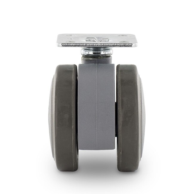 Two-Tone Gray Swivel Twin Wheel Series Caster | MMI-1