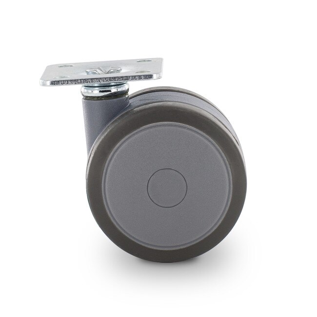 Two-Tone Gray Swivel Twin Wheel Series Caster | MMI-1