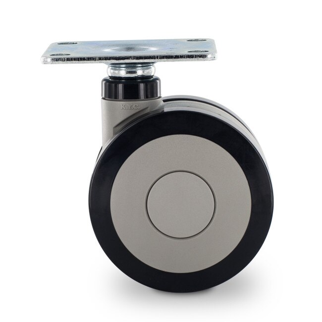 Two-Tone Gray Swivel Twin Wheel Series Caster | MMI-1
