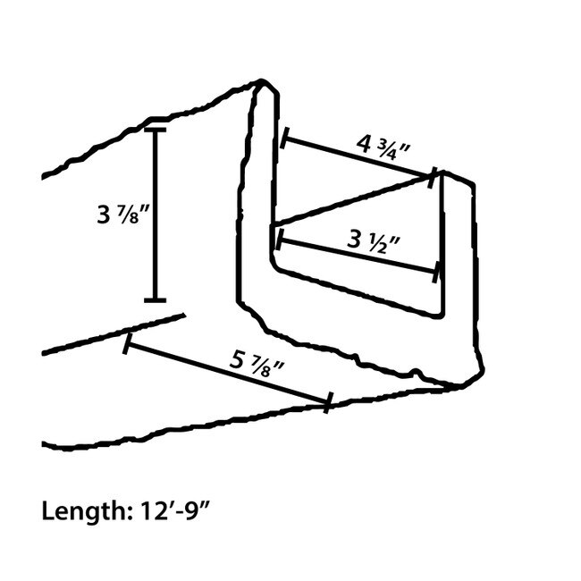 5-7/8in W x 3-7/8in H | Modern Faux Wood Beam | MOD-BEAM20-PARENT