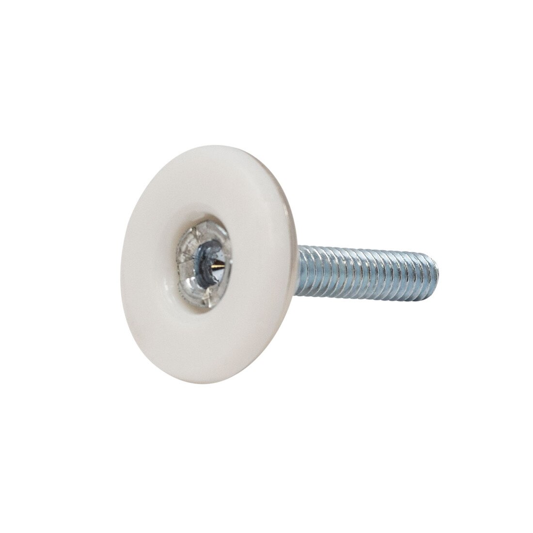 1-1/8in Dia Nickel Plated Shell with White PE Base | Monaco Leveler ...