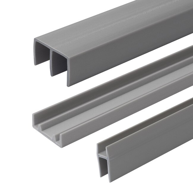 Plastic Miracle Sliding Door Track for 1/4in Glass with Shoe | MT39
