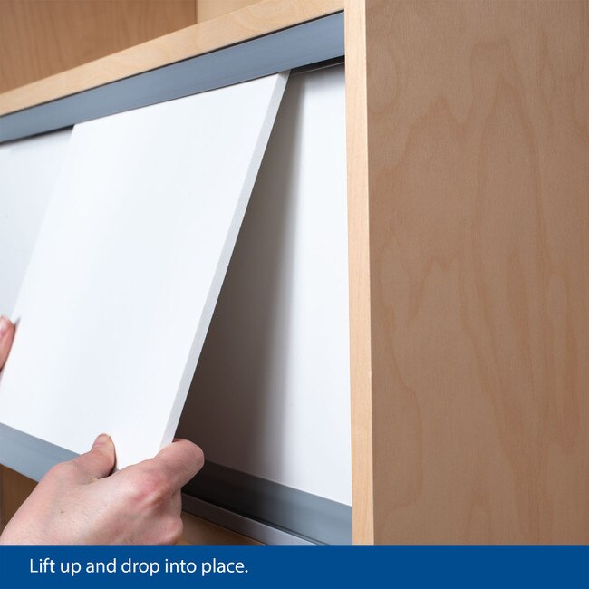 Plastic Miracle Sliding Door Track for 1/4in Glass with Shoe | MT39