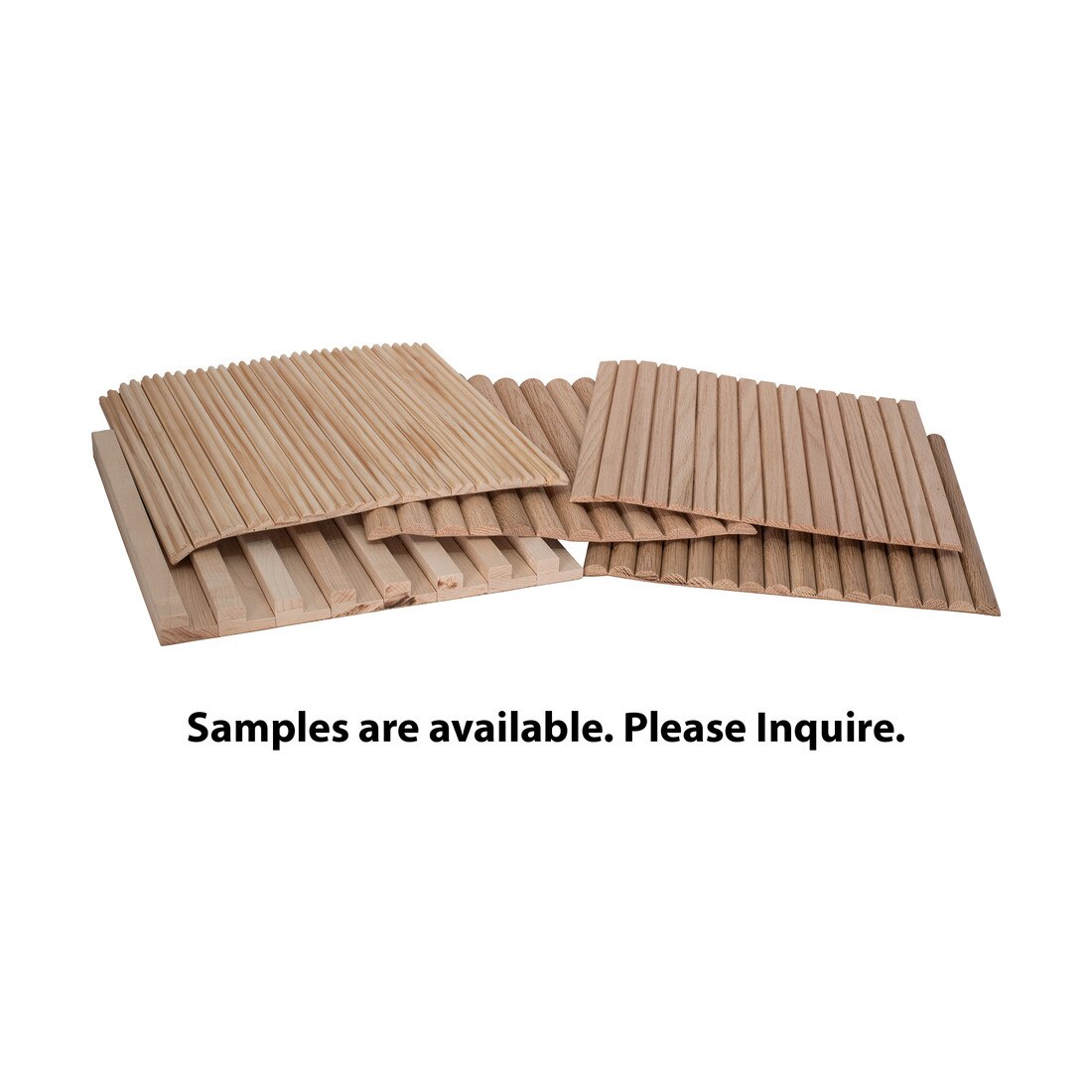 1ft Wide x 8ft High Unfinished Solid Wood Decotative Tambour Sheet 3/4 ...