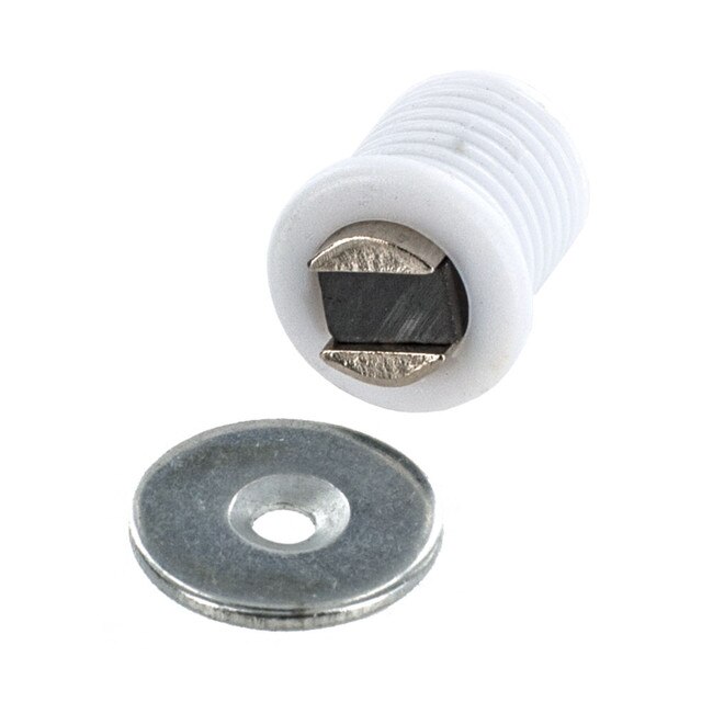 Plastic Magnetic Catch with Strike Plate 5/8in Dia x 3/4in Long | WL78