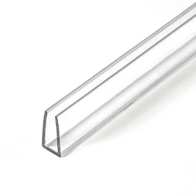 Clear Plastic U Channel Moulding 1/4in | P2743