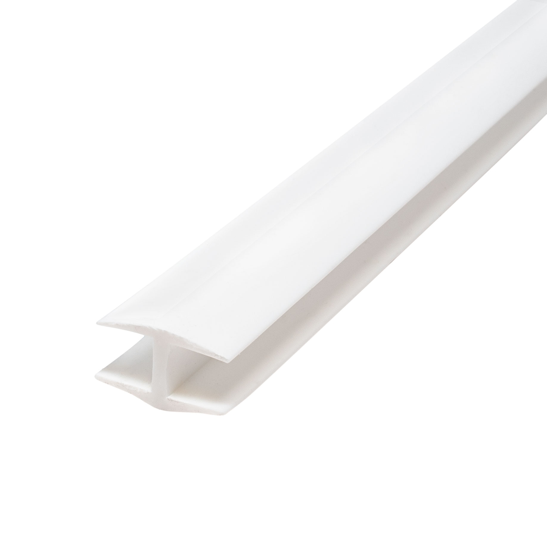 Outwater 1/4" White Styrene Plastic H Channel Divider Mldg - Size ...