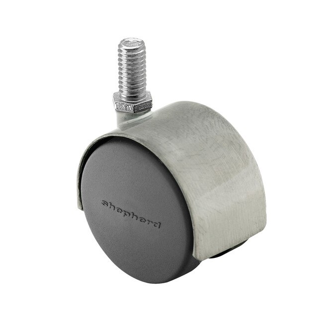 Swivel Hooded Twin Wheel Caster 5/16-18 x 7/8in Long Threaded Stem ...