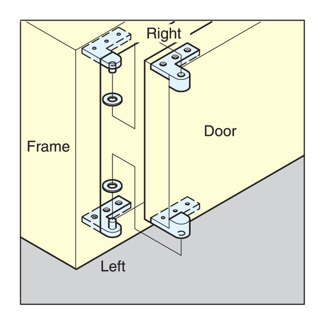 Sugatsune Inset Door Pivot Hinge | PAW-80 Series | PAW-80