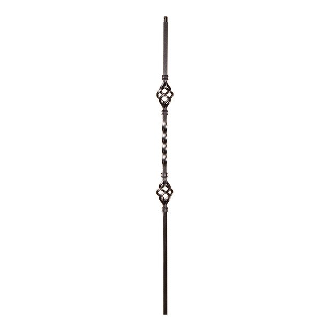 Powder Coated Baluster Twist Oil Rubbed Copper 1/2" Square x 44" High ...