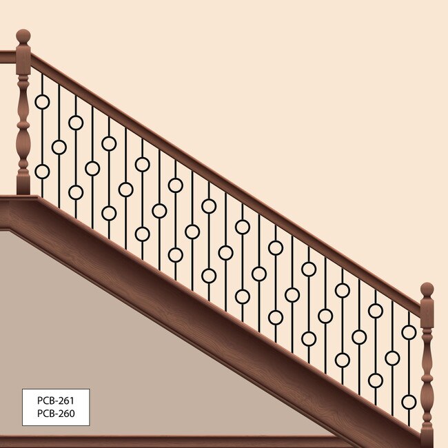 Powder Coated Baluster Satin Black 1/2" Square x 44" High | PCB-260-SB