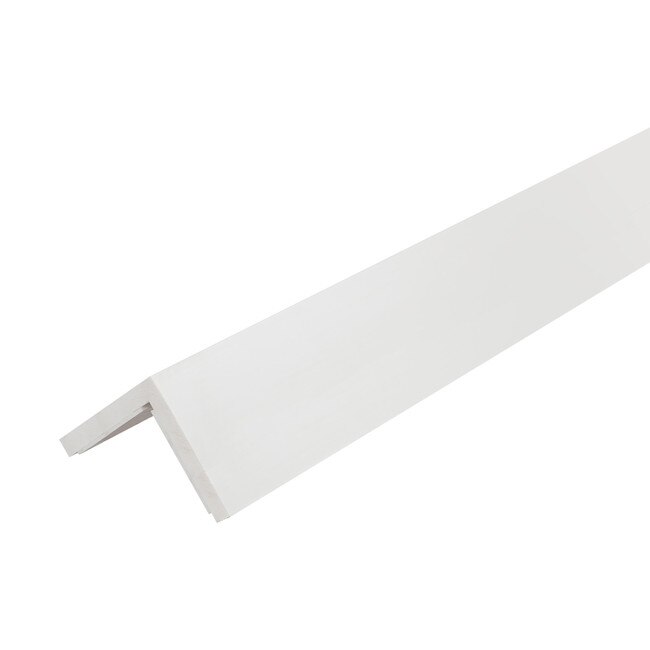 White 3" x 3" Styrene Angle Molding with Double-Sided Adhesive, 8FT ...