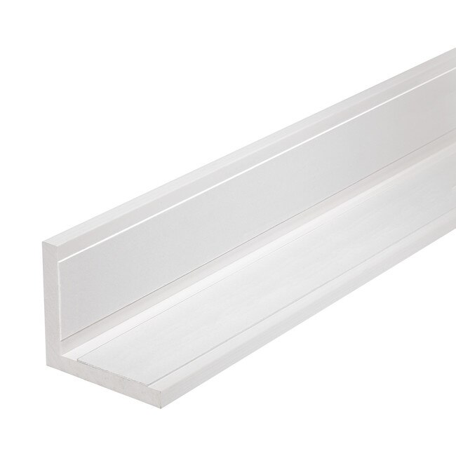White 3" x 3" Styrene Angle Molding with Double-Sided Adhesive, 8FT ...