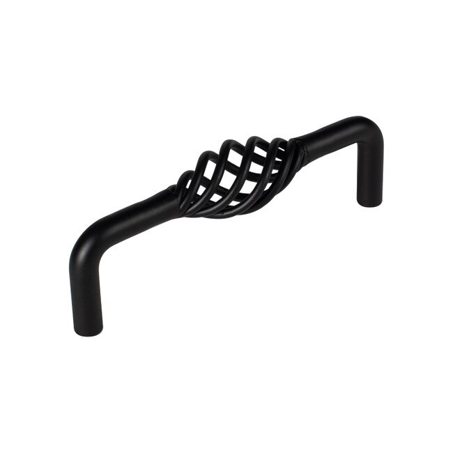 4" Cc Steel Pull Matte Black Finish | PULL-5739-BLK