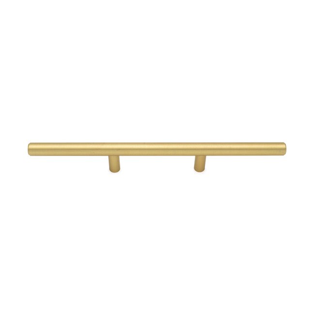 Satin Brass Finish 8-3/4" Long 3" CC Steel Bar Pull