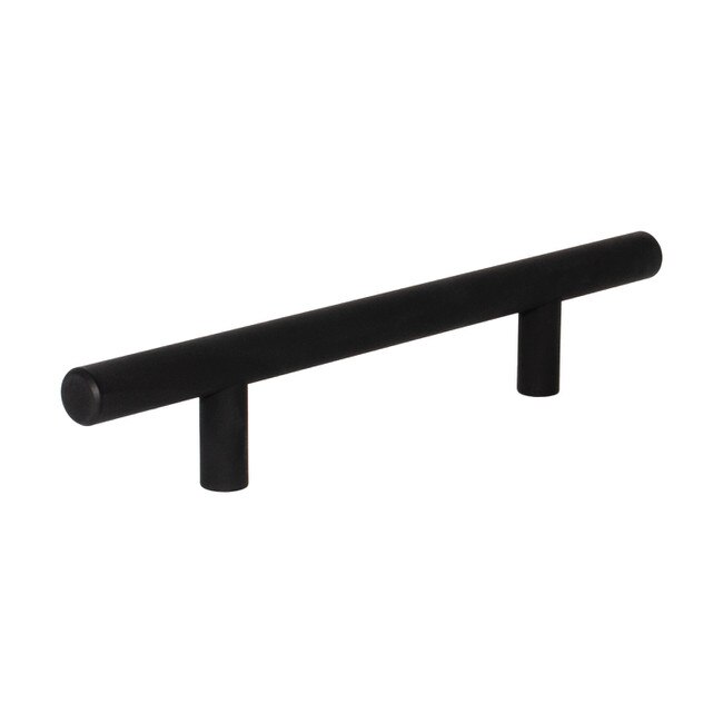 96 mm (3-3/4") Steel Bar Pull Matte Black Finish 6-3/4" Long