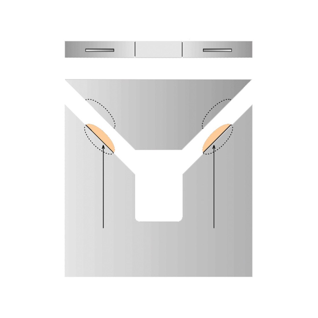 6' High x 12" Wide PVC Recessed Panel Tapered PVC Craftsman Series Column