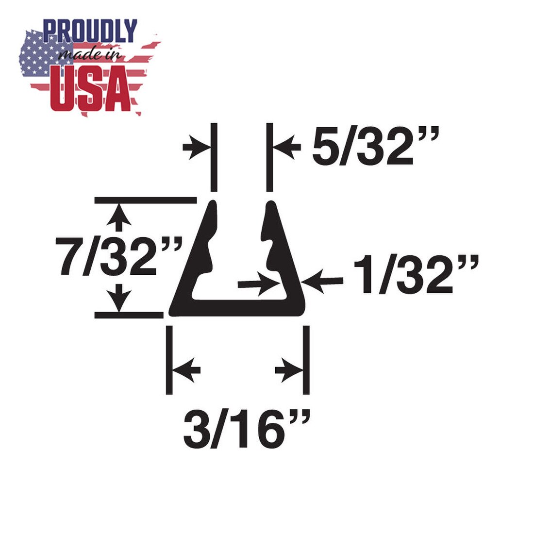 3/16in | Rigid Styrene | U Channel Moulding | R104-582-PARENT